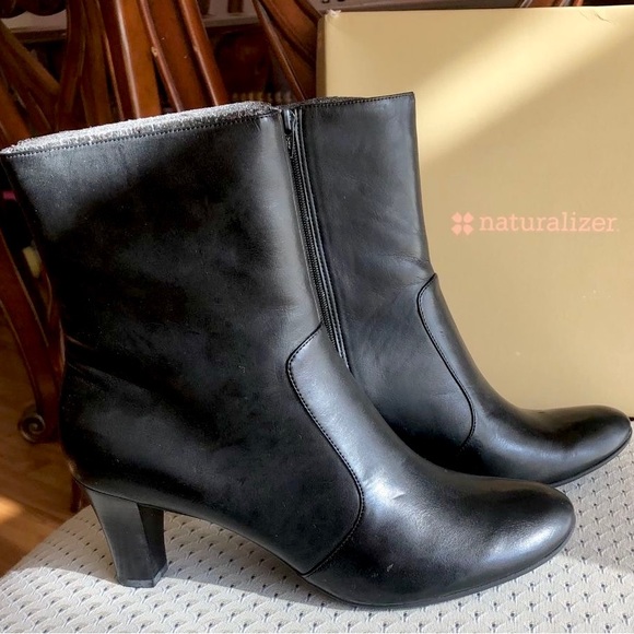 Naturalizer | Shoes | Naturalizer Women Black Leather Boots | Poshmark